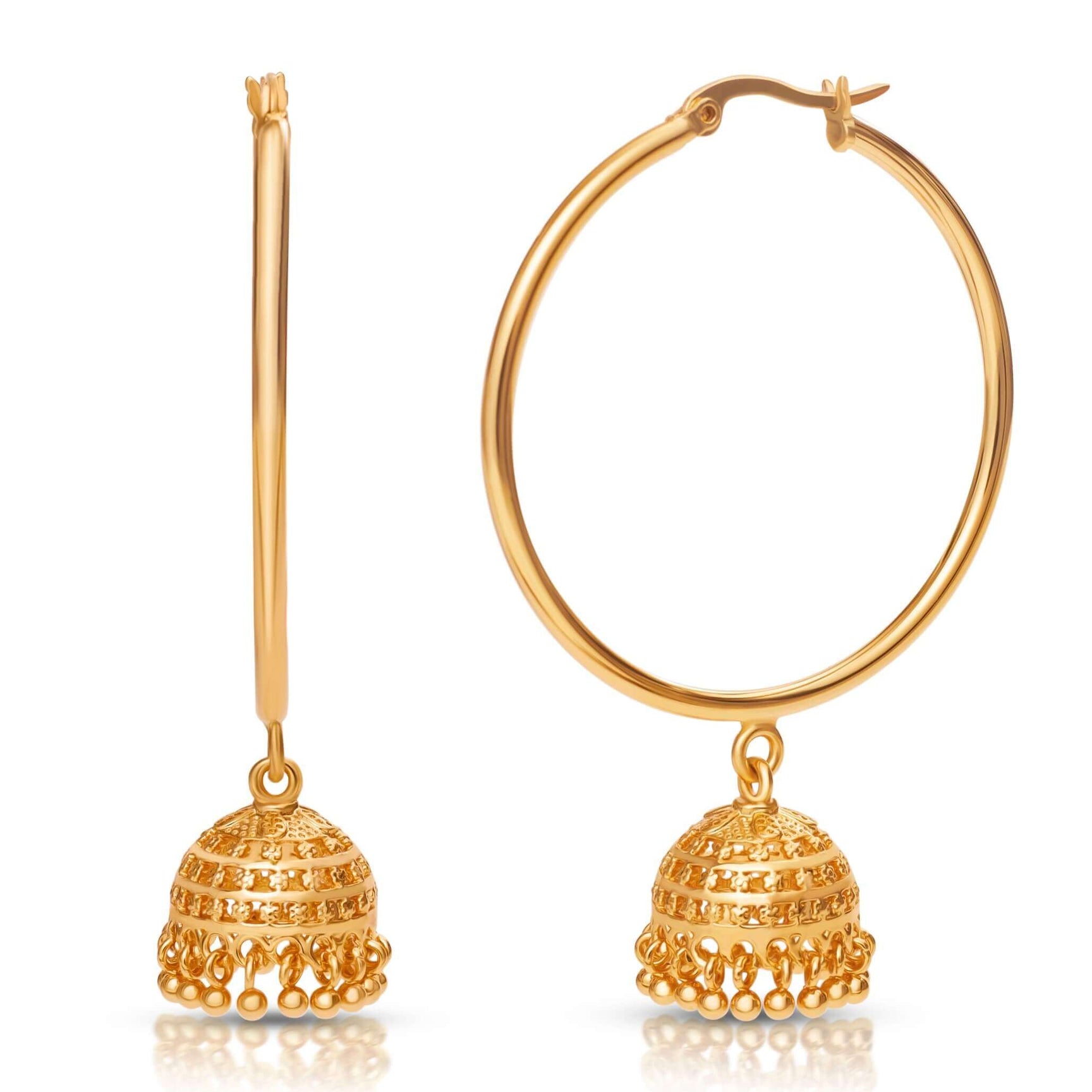 Hoop Jhumka Earrings – BySimran