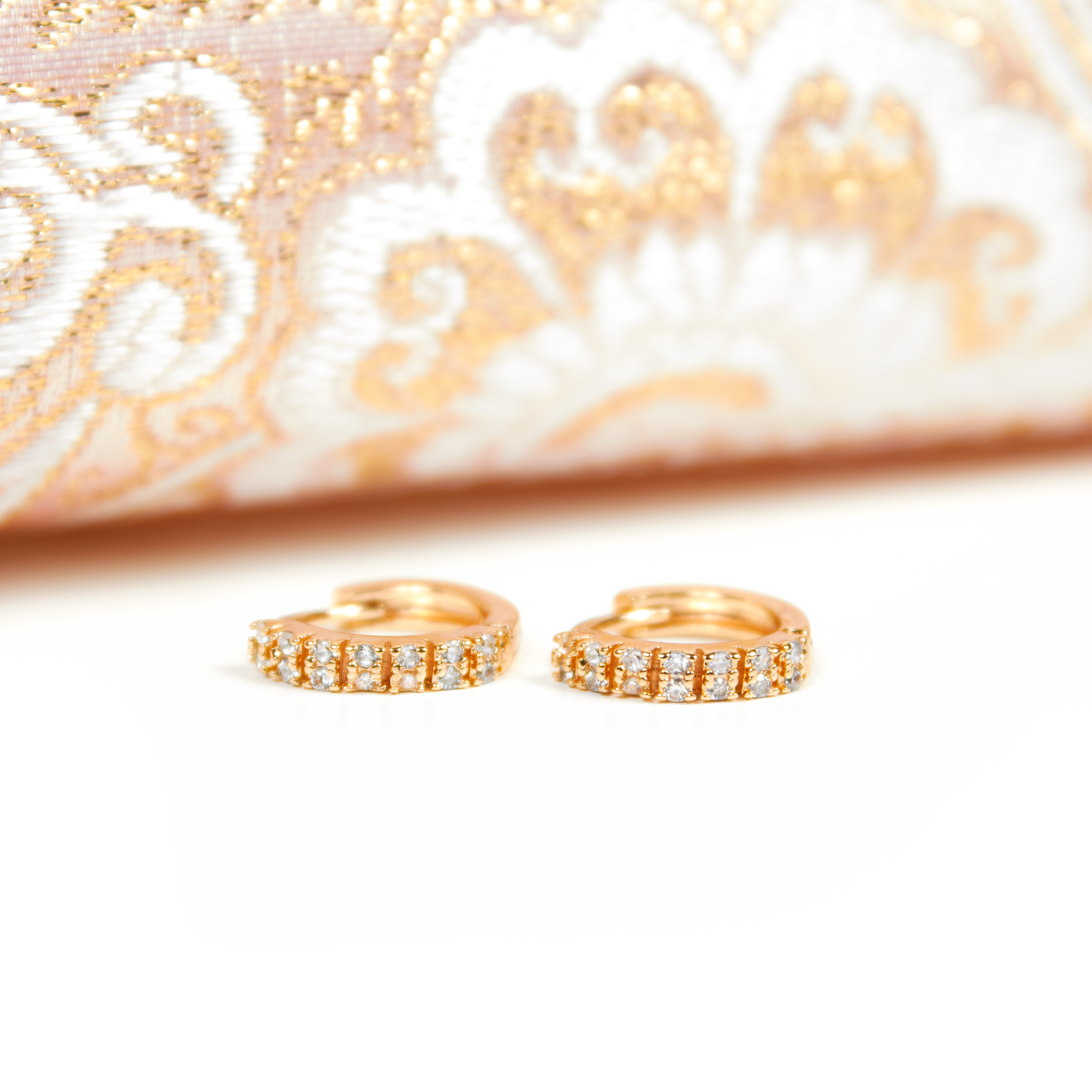 Saffron Baby Hoop Earrings